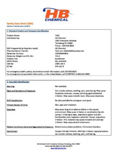 TDEC-SDS - HB Chemical